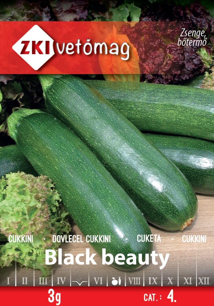BLACK BEAUTY CUKKINI vetőmag – Növényfutár Kertészeti Webáruház